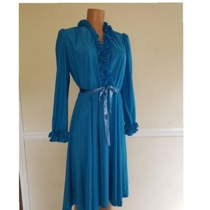 Vintage | Dresses | Vintage Tuxedo Ruffle Dress | Poshmark